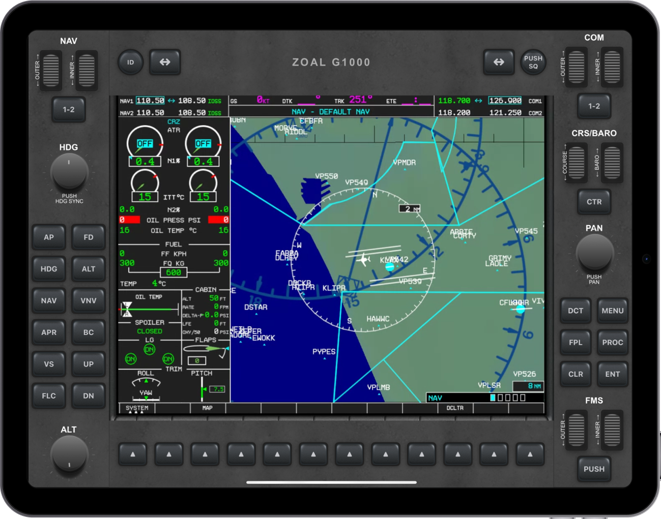 WebGA – Touchscreen Avionics for X-Plane by ZOAL